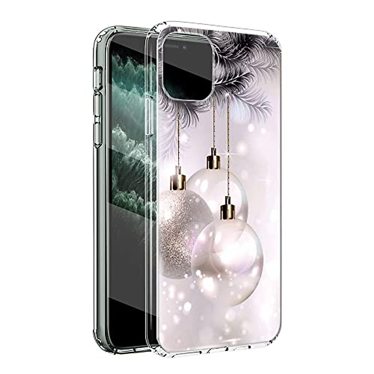 Pnakqil Christmas Case Compatible with Samsung Galaxy A51 (4G) /M40S 6.5" Xmas Transparent Shockproof Ultra-thin Silicone Protective Cover with Cute Design Compatible with Samsung A51 4G, Christmas 05