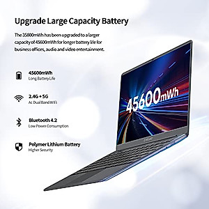 TECLAST 14 inch Laptop Computer, 8GB DDR4 RAM / 128GB SSD Notebook PC with Intel Celeron with Intel N4120, FHD 1920x1080 IPS Display, Ultra Slim Windows 10 Laptop, 2.4G/5G WiFi, Free Update to Win 11