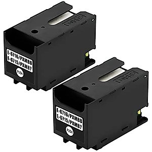 2X T6715 T6716 Ink Maintenance Box Remanufactured for Workforce Pro ET-8700 WF-C5790 WF-M5799 WF-C529R WF-C579R WF-M5299 WF-M5799 WF-C5790 WF4834 WF4830 WF4 WF4 WF4 WF4 WF4 WF4830 WF4 WF3820 WF4734