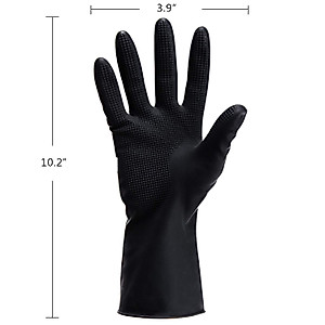 Hair Dye Gloves,Professional Hair Coloring Accessories for Hair Salon Hair Dyeing,2pcs（1 left+1 right）,black