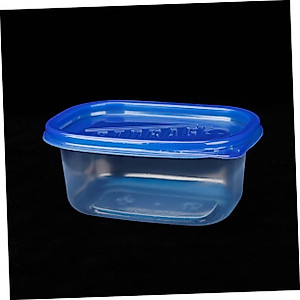 BUTIFULSIC 12 Pcs Disposable Rectangular Plastic Lunch Boxes with Lids Sealed Food Containers for Meal Prep Fruits and Cakes Multi Color Green