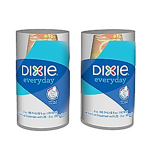 Dixie Bath Cup Dispenser, Combo Pack (Colors May Vary), 1 Count (Pack of 2)
