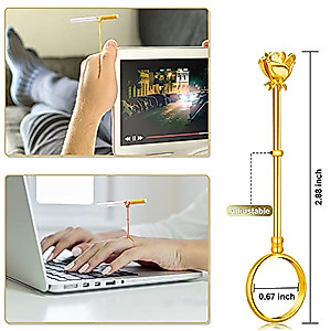 2 Pack 0.67 Inch Smoke Cigarette Blunt Joint Holders Ring Clip for Women Ladies Smoking Weed, Elegant Finger Ring Smoker Holder for Men,Rose&Gold Ciggaret Holder Great Gifts Protects Fingers