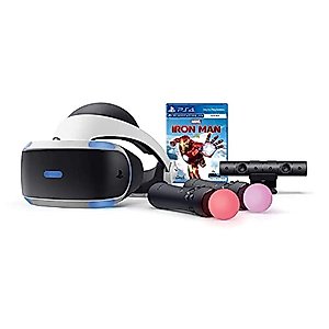 Sony PS4 PSVR Marvel Iron Man Bundle VR Headset + Camera + Controllers 3004152 (Renewed)