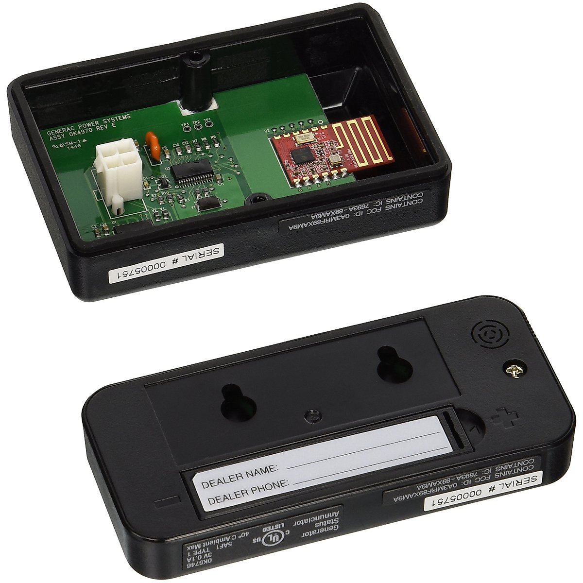 Generac 6664 Basic Wireless Remote in Home Monitor System for Standby Generators - Black
