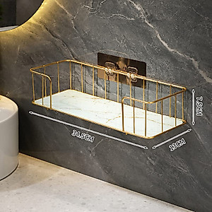 Bathroom Gold Rack Wallet Handing Toilet Shelf Storage Shower Organizer Caddy Holder Black