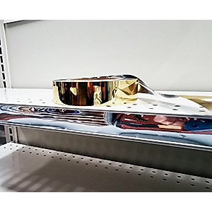 Decorative Gondola Shelving Vinyl Insert for Ticket Channel 130 FT. x 1.25 in. - 10 Pack - Black