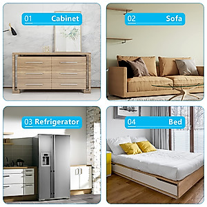 SEANOKEN Furniture Mover Dolly,Furniture Mover 4 Wheels & Furniture Lifter Set,360° Rotating Furniture Movers,Set 4 Pack for Heavy Object 500 Lbs Load Capacity