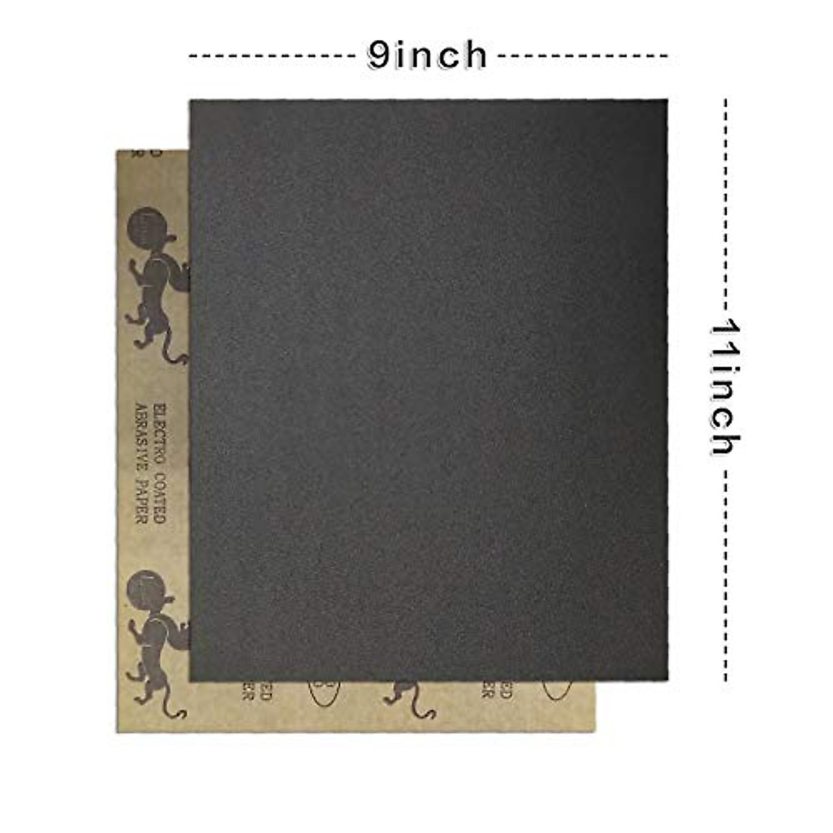 LANHU 220 Grit Sandpaper for Wood Furniture Finishing, Metal Sanding and Automotive Polishing, Dry or Wet Sanding, Multipurpose Sandpaper, 9 x 11 Inches, 20-Sheets