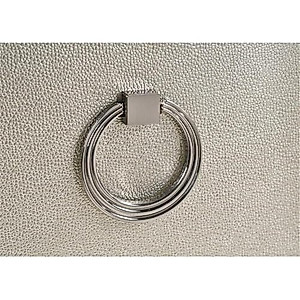 Pemberly Row 2-Drawer Contemporary Wood Nightstand Metallic Silver