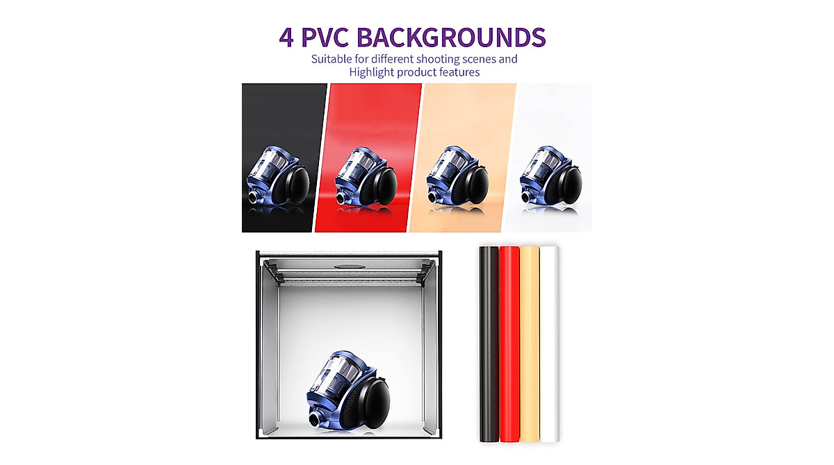 SAMTIAN LED Photo Light Box - 32x32 Studio Kit