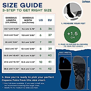 Capana Flat Sandals - Classic Black (11)