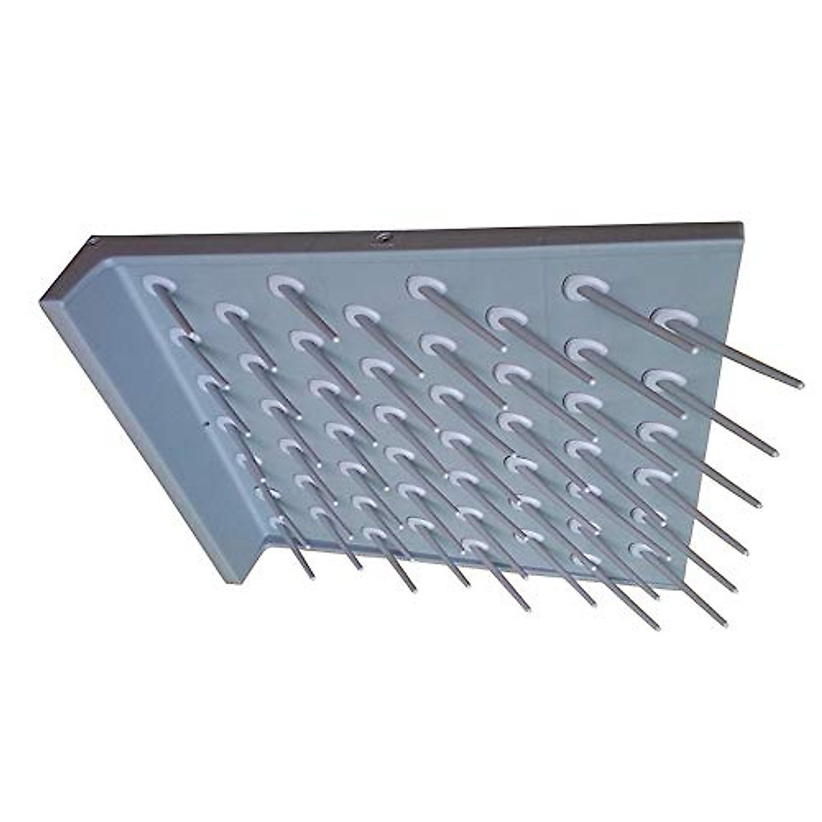 Leblett 2 Pack Laboratory Drying Rack 27/52 Pegs Wall Mounted/Desktop Detachable Drying Draining Rack Cleaning Equipment Frames (52Pegs)