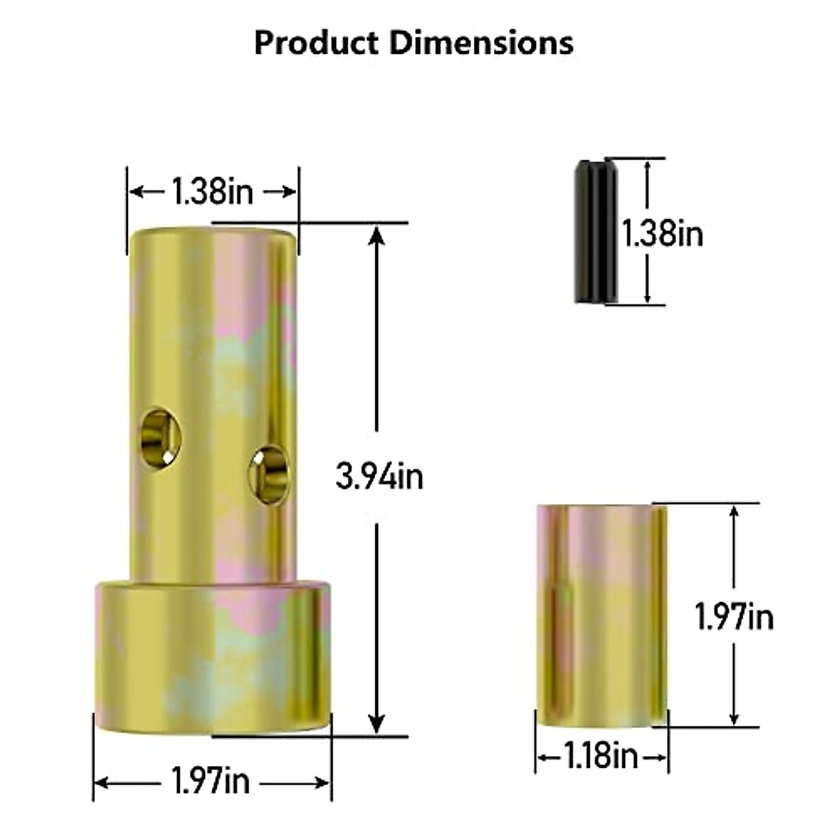 Cat 1 Quick Hitch Bushings Kit - Quick Hitch Adapter Bushing Kit Compatible with iMatch Quick Hitch Category 1，Implement Hitch