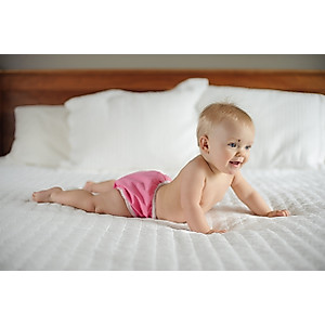 Thirsties Reusable Cloth Diaper Cover, Hook & Loop Closure, White, X-Small