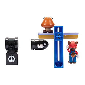 Super Mario Nintendo 2.5" Switchback Hill Diorama Set