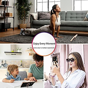 Jancyu Compatible with Oppo Find X3 Lite Case, Oppo Reno 5 5G Phone Case with Ring Holder, 360 Degrees Protective Cover Silicone Magnetic Car Holder (Black)