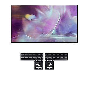 SAMSUNG QN75Q60AA 75" QLED Quantum HDR 4K Smart TV with a WMN-A50EB Slim Fit Wall Mount for Select 43"-85" TVs (2021)