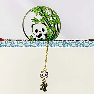 Unique Designed Panda Metal Bookmarks Specially Good for Gifts (Set of 7)