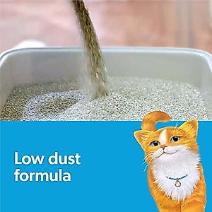 Fresh Step Clumping Cat Litter with Febreze Gain Scent, Long Lasting Odor Control Kitty Litter with Activated Charcoal, Low Dust Formula, 14 lb