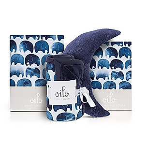 Oilo Baby Blanket Bundle | Cute Lightweight Cotton Fabric Comforter | Cozy, Soft wash & Waterproof Diaper Change pad, Blanket & Crib Sheet | for Infant/Toddler | Newborn Nursery Collection | Elephant