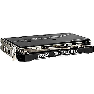 MSI Gaming GeForce RTX 2060 6GB GDRR6 192-bit HDMI/DP 1710 MHz Boost Clock Ray Tracing Turing Architecture VR Ready Graphics Card (RTX 2060 Ventus GP OC)