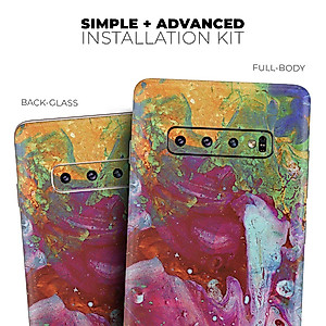 DesignSkinz Liquid Abstract Paint Remix V46 Protective Vinyl Decal Wrap Skin Cover Compatible with The Samsung Galaxy S20 (Screen Trim & Back Glass Skin)
