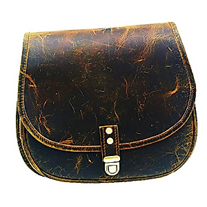 Jony Vintage Crossbody Bags for Women, Vegan Medium Purse Saddle and Satchel Handbags, Leather (H 9 X L 11 X W 3)