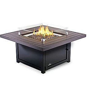 Napoleon GPFSE-WNDSCRN Square Muskoka, Victorian and Hamptons Patio Fire Table Windscreen, Clear