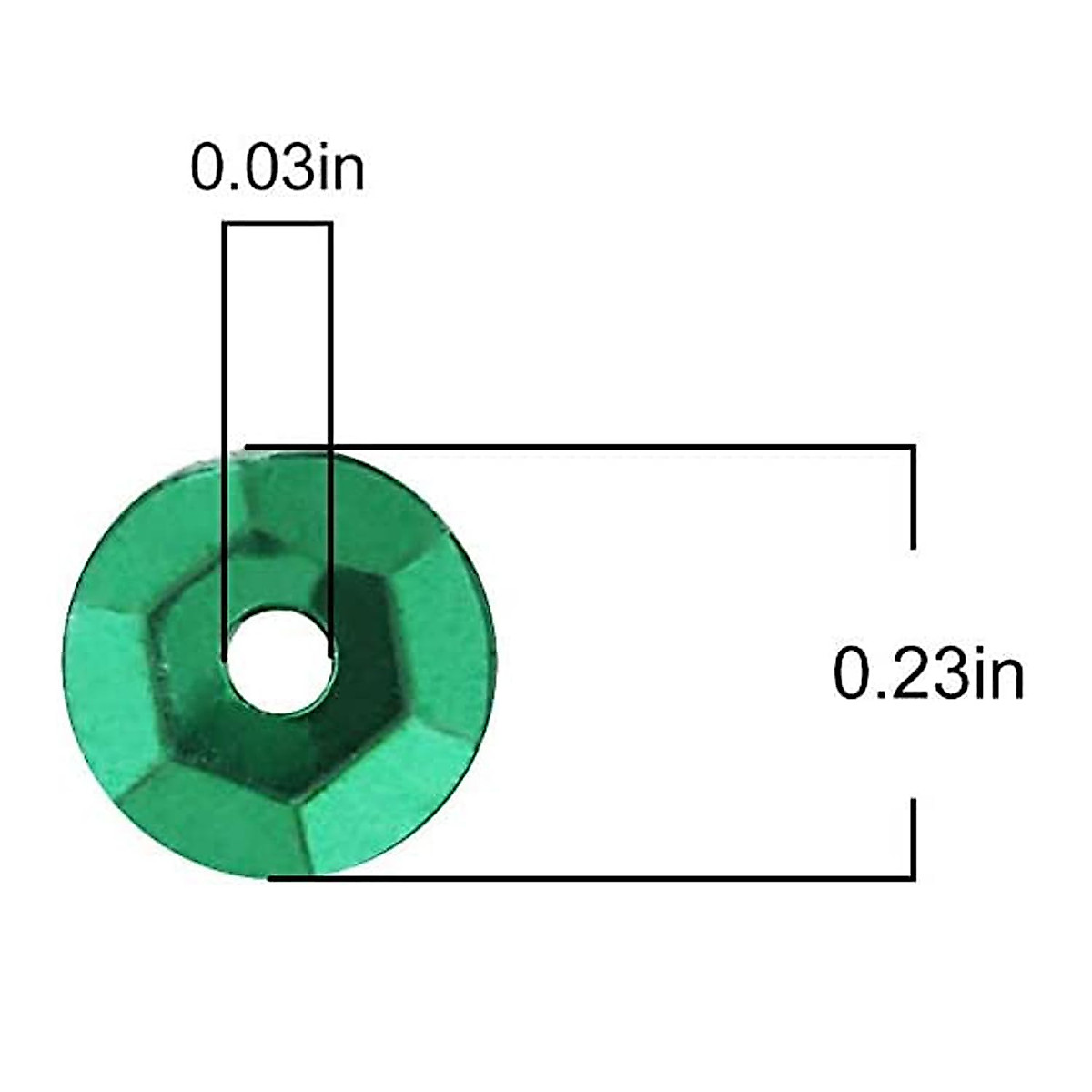 DIYASY 9800 Pcs 6MM Bulk Loose Sequins, 22 Colors Round Embroidery Sequins Cup Craft Sequins with Holes for DIY.