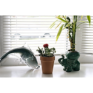 Culver 14-ounce Flower Pot Ceramic Mug, Set of 2 (Terra Cotta Color)