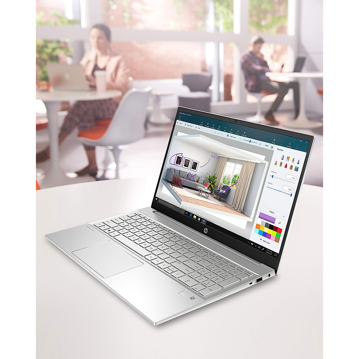 HP Pavilion 15 Laptop, 11th Gen Intel Core i7-1165G7 Processor, 16 GB RAM, 512 GB SSD Storage, Full HD IPS micro-edge Display, Windows 10 Pro, Compact Design, Long Battery Life (15-eg0021nr, 2020)