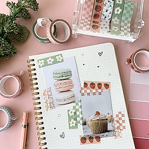 ZYNSHE Washi Tape Set, 16 Rolls of 15 mm Wide (7 m Long), Cute Decorative Tape for Scrapbooking, Bullet Journals, Planner Supplies