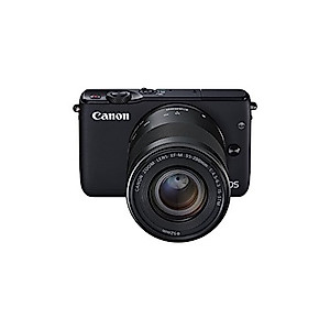 Canon EOS M10 Mirrorless Camera Kit EF-M 15-45mm f/3.5-6.3 and EF-M 55-200mm f/4.5-6.3 Image Stabilization STM Lenses (Black)