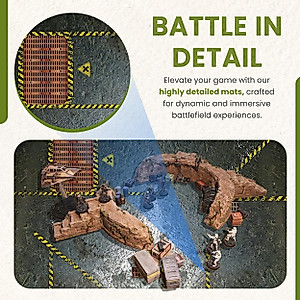 IT'S A SKIN Game Mat - 22 x 30 Inch Tabletop Starter Set - Compatible with Warhammer 40k Kill Team - Battle Mat for Table Top Role Playing Mat - Matte Finish Lays Flat - (Industrial)