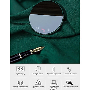 OVFRUQYJ Coffee Mug Warmer, Smart Auto On/Off Gravity Sensor Coffee Mug Warmer, Smart Coffee Mug Warmer for Desk, Office and Home, 4.53×4.53×0.79in, Dark Green, OVFRUQYJ198