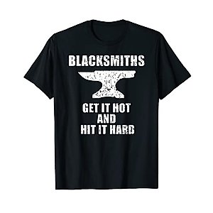 Funny Blacksmith Anvil Forging T-Shirt Forge