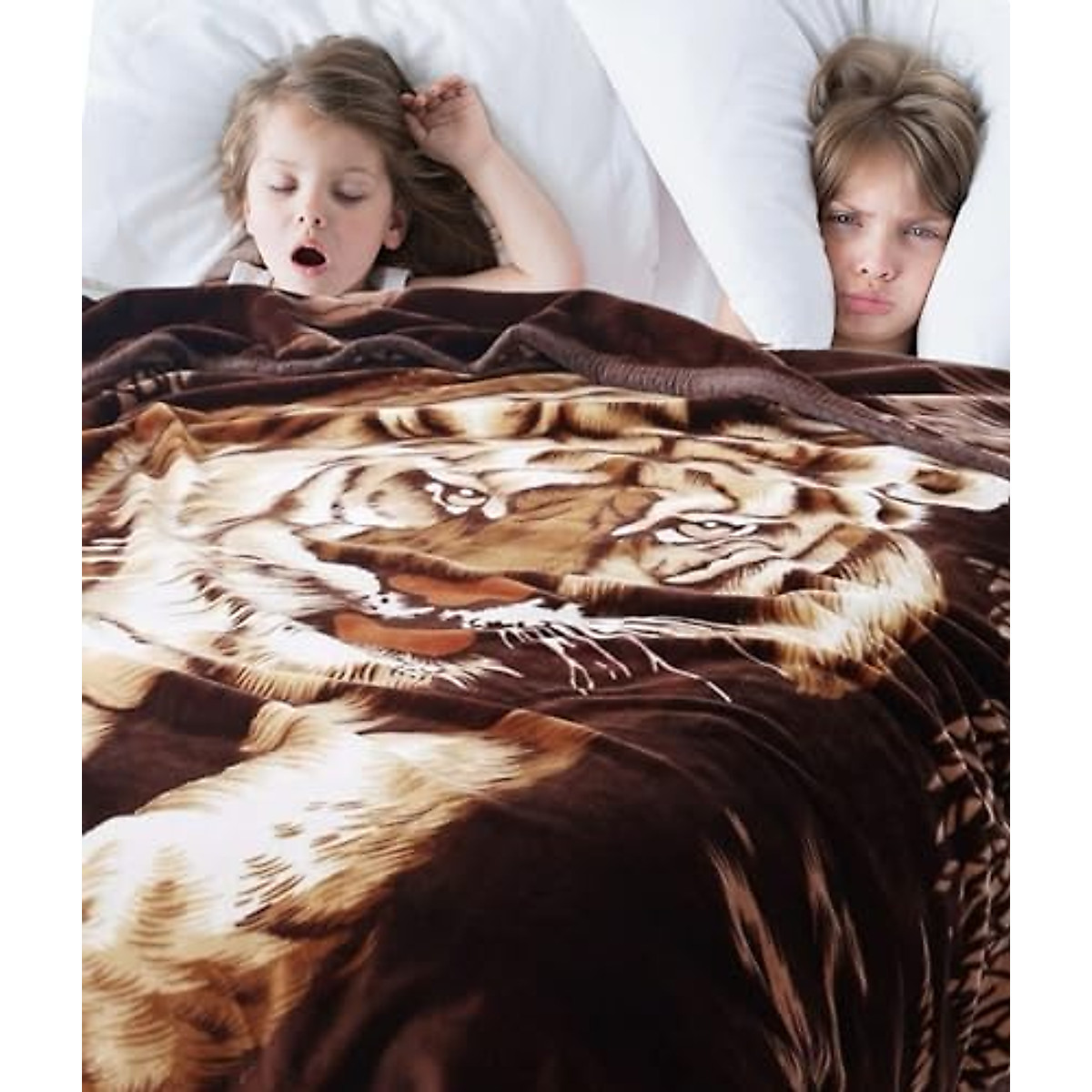 Tiger Blanket Mink Blanket Korean Blanket Heavy Blankets Queen Size Tiger Throw Blanket Korean Mink Blanket Tiger Statue Animal Blanket Bed Warm Blanket Full Queen Animal Blankets Mexican Blanket