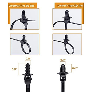 Xislet Universal Push Mount Cable Zip Tie Compatible with Cars Boat Trailer Polaris UTV Side By Side Jeep Wrangler Nylon Self Locking Cable Strap for Engine Bay Wire Harness Restraint Ties- 120 Pcs