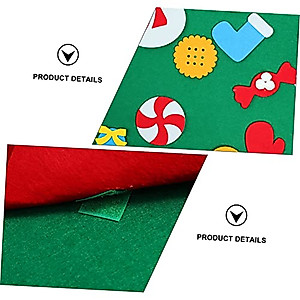 1 Set Christmas Tree Wool Christmas Ornaments DIY Adorable Christmas Tree Felt Christmas Tree Ornaments Felt for Crafts Wall Hanging Decor Toddler Jewelry Xmas Pendent Felt Set