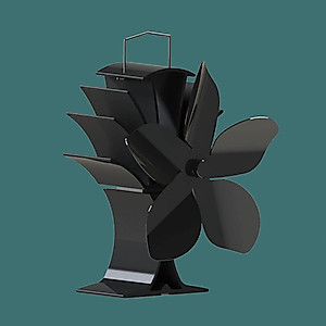 Fireplace Fan,Wood Stove Fan,Winter Home 5 Blades Heat Powered Stove Fan for for Wood Burning Stove/Pellet/Log Burner/Fireplace