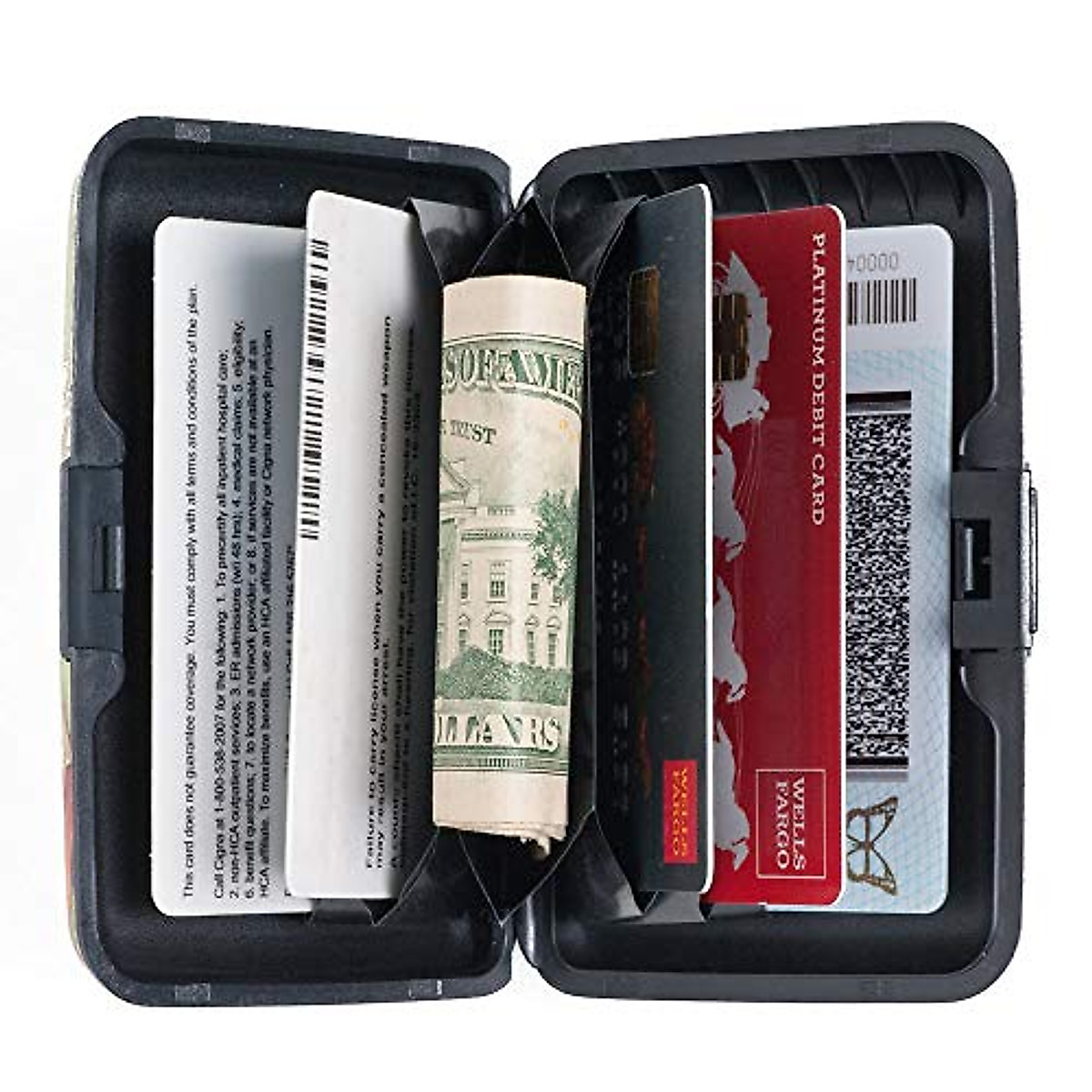 Fig Design Group Armored Wallet RFID Secure Data Theft Protection Credit Card Case (Laurel Burch Fantasticats)