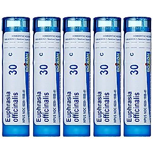 Boiron Euphrasia Officinalis 30C (Pack of 5), Homeopathic Medicine for Eye Discharge