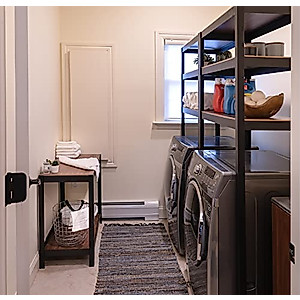 KEPSUUL Black 3 Tier Customizable Storage Shelving Unit Heavy Duty Modular Metal Organizing Utility Rack Shelves for Garage, Kitchen, Pantry, Office, Closet, Bedroom 32.1" W X 16.4" D X 29.75" H