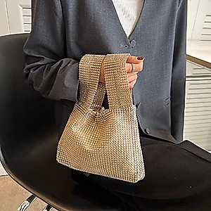 Fashion Sequins Rhinestone Women Clutch Bag Crystal Bling Diamond Glitter Tote Female Evening Dinner Party Handbag Girls Purse