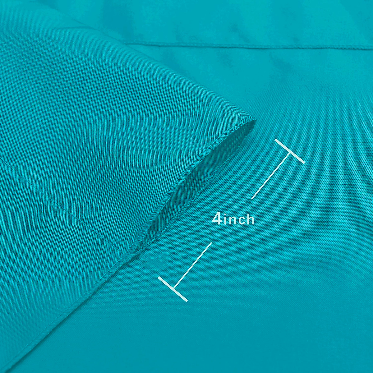 Hiasan Turquoise Backdrop Curtains for Parties, Polyester Photography Backdrop Drapes for Family Gatherings, Wedding Decorations, 5ftx10ft, Set of 2 Panels