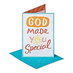 American Greetings Religious Birthday Card (Made You Special)