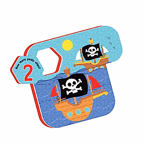 Peaceable Kingdom Playful Pirates Bath Puzzles - Bath Toys for Toddlers – Foam Bath Puzzles for Kids - Fine Motor Skills (17 Pieces, 5 Puzzles)