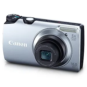 Canon Powershot A3300 IS 16 MP Digital Camera with 5x Optical Zoom (Silver)