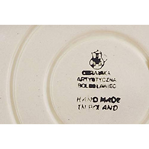 Polish Pottery 56 oz Tagine Pot made by Ceramika Artystyczna (Blue Poppies Theme) + Certificate of Authenticity